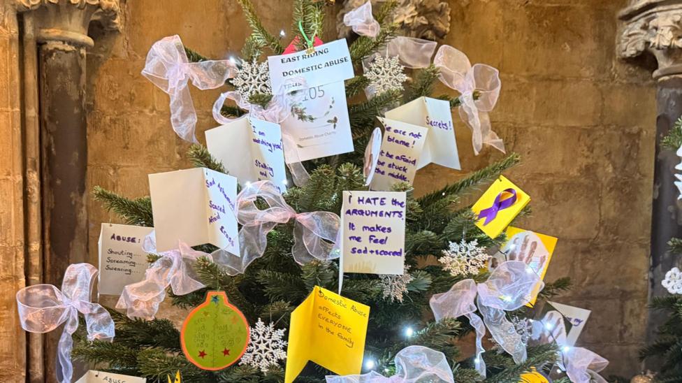 More than 150 trees at Beverley Christmas Tree Festival - BBC News