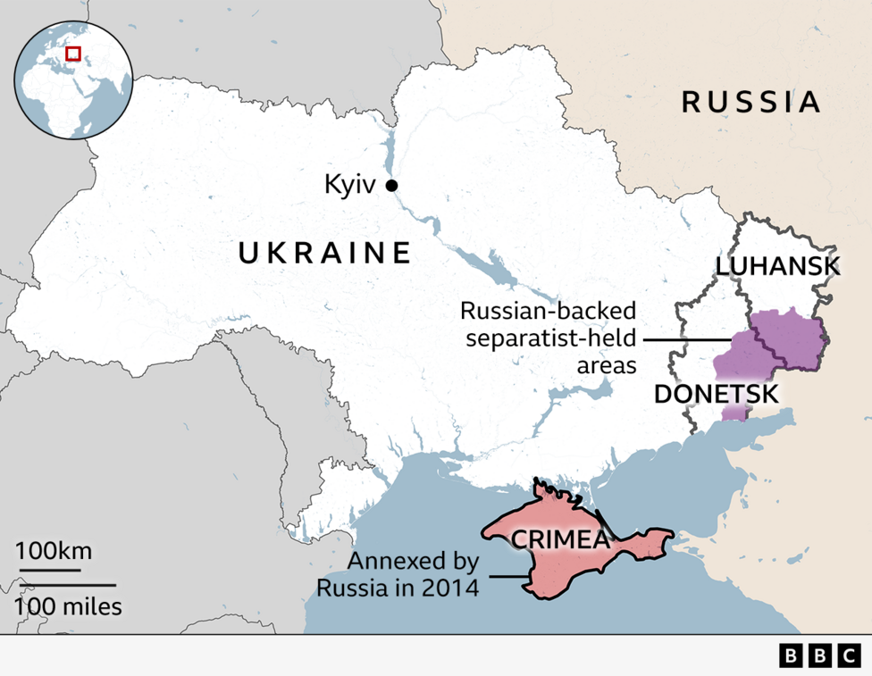 Mapping Ukraine's frontlines and ceasefire scenarios - BBC News