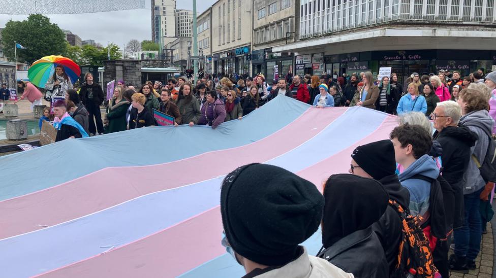 Hundreds attend national protests in Plymouth, Exeter and Truro - BBC News