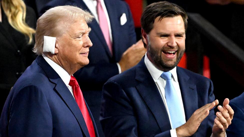 Trump and allies frame Walz as 'dangerously liberal' - BBC News