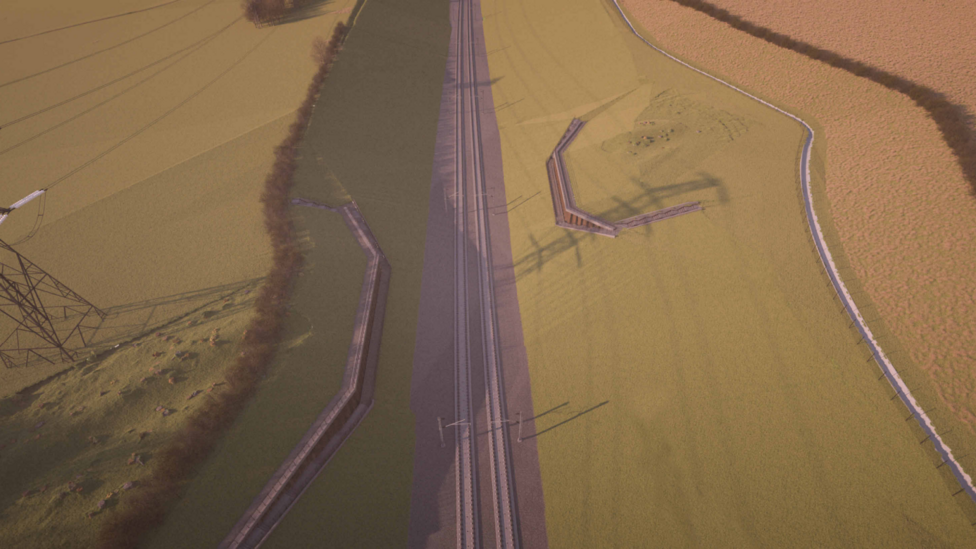 A413 near Wendover closed as HS2 installs 345m viaduct - BBC News