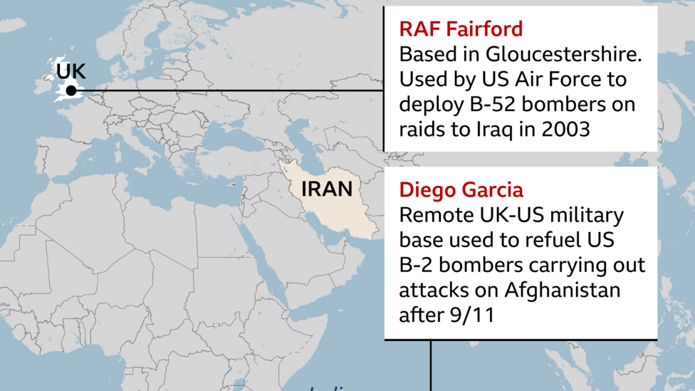 Why is RAF Fairford being used in Iran conflict? - BBC News