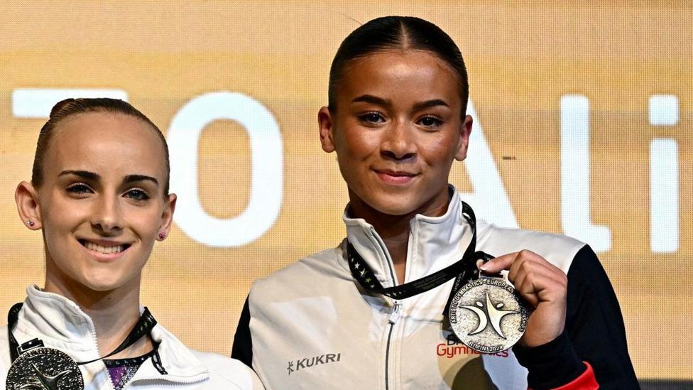 European Gymnastics Championships: GB's Georgia-Mae Fenton wins uneven ...