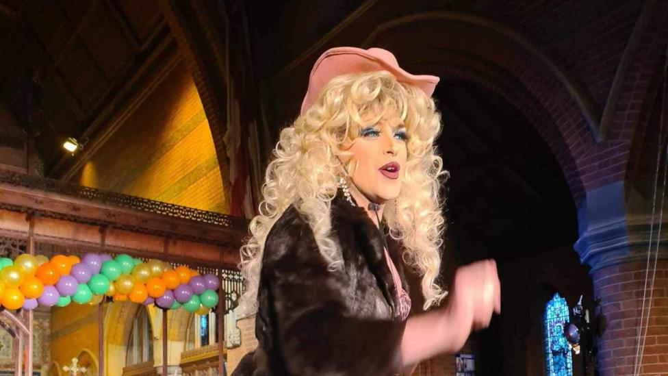 Felixstowe performer 'electrifying' the local drag scene - BBC News