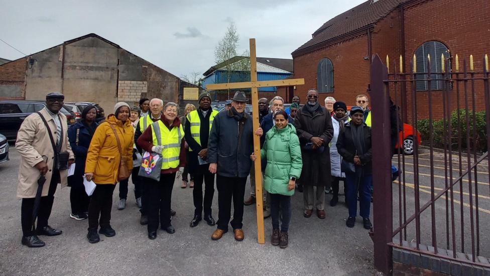 Christians mark Good Friday with Walk of Witness in West Midlands - BBC ...