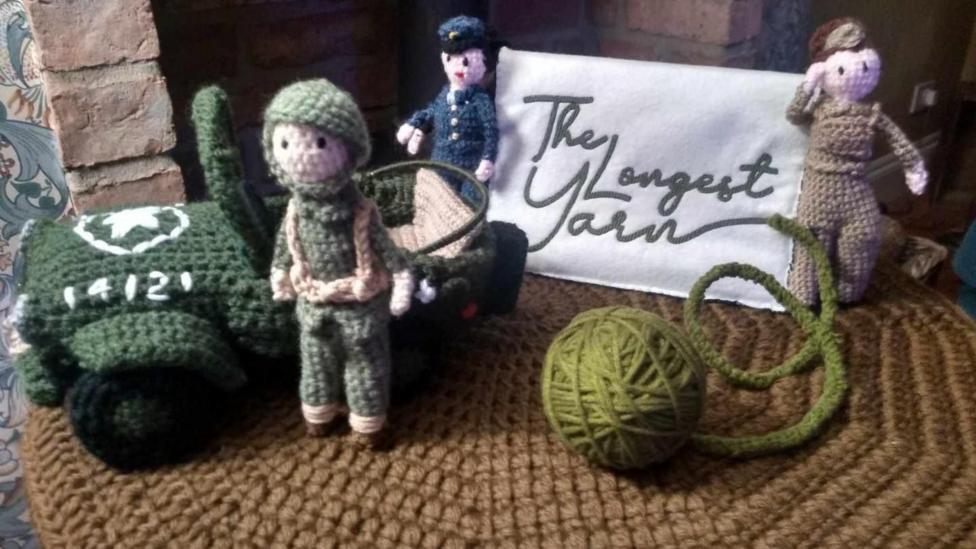 Army of knitted soldiers raise awareness for D-Day - BBC News