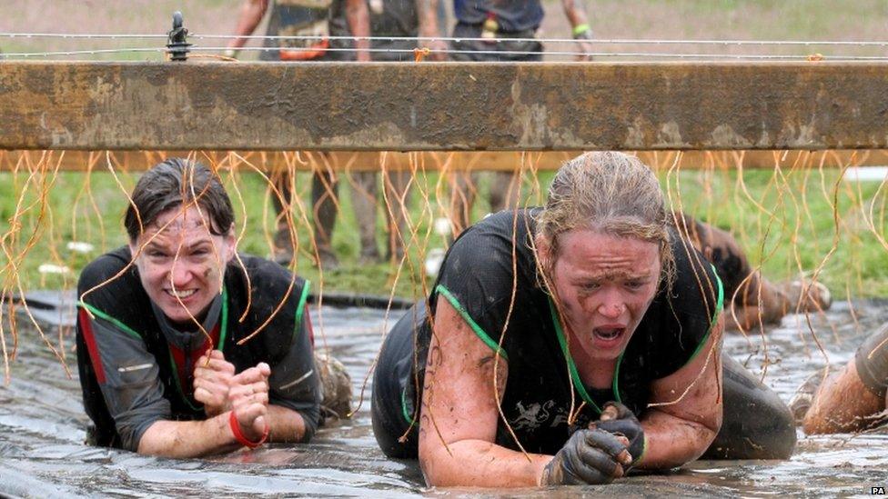 In pictures: Tough Mudder at Drumlanrig Castle - BBC News