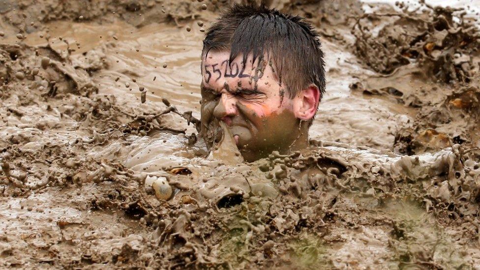 In pictures: Tough Mudder at Drumlanrig Castle - BBC News