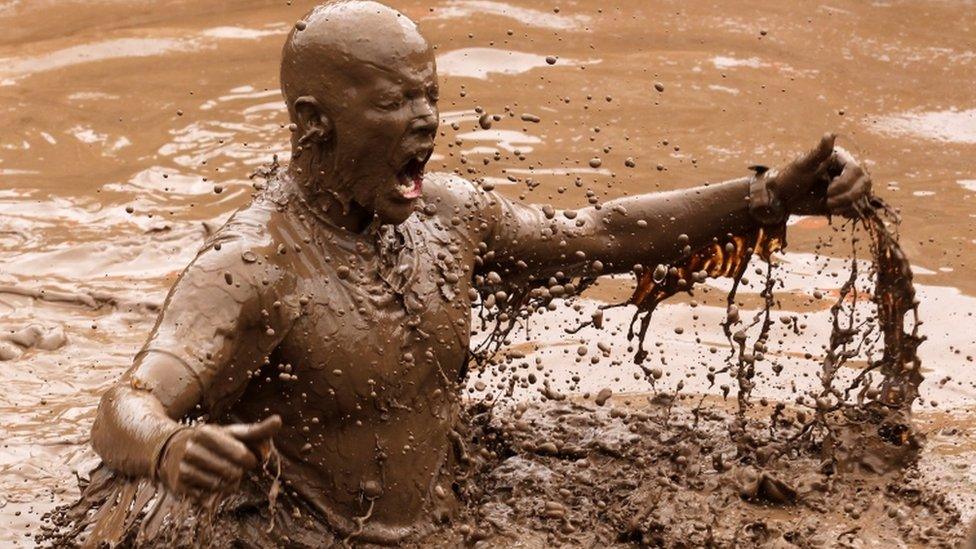In pictures: Tough Mudder at Drumlanrig Castle - BBC News