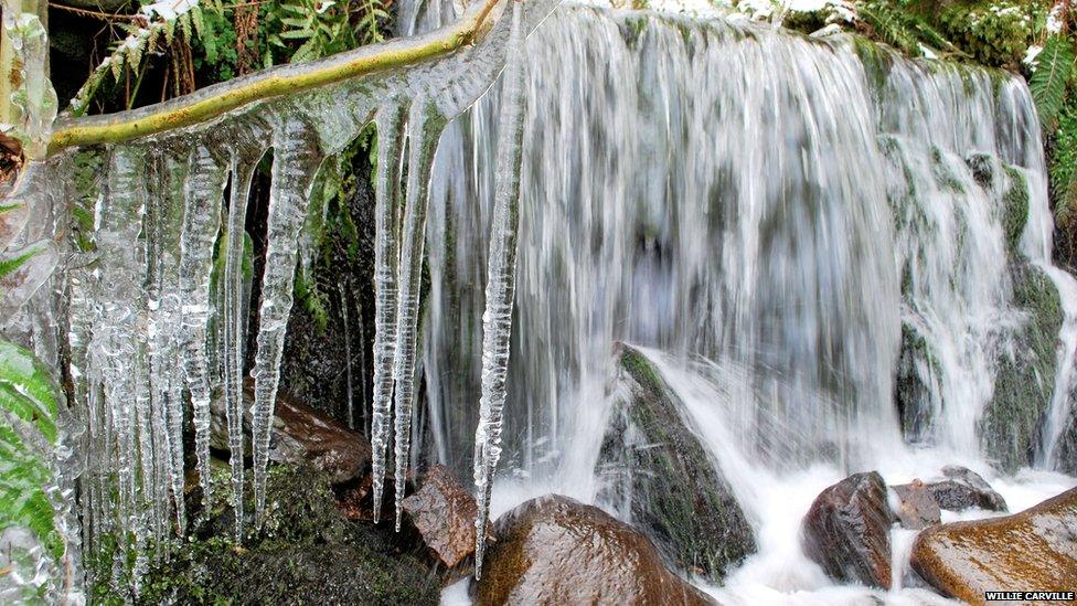In pictures: Northern Ireland spring fire and winter ice - BBC News