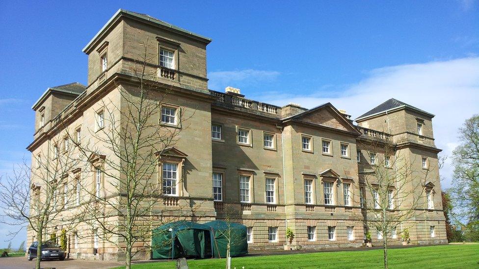 Hagley Hall's lost parkland walk to be restored - BBC News