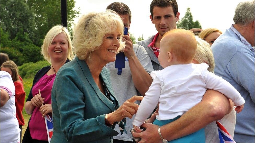 Charles and Camilla visit Caledon - BBC News