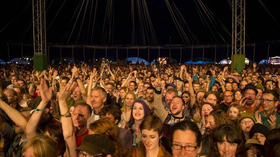 In pictures: Green Man festival 2013 opens - BBC News