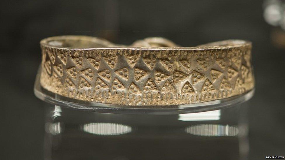 In pictures: Silverdale Viking treasure hoard on show - BBC News