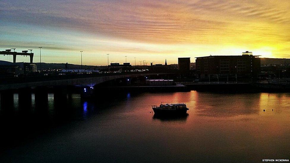 In pictures: Spectacular winter sunrises in Northern Ireland - BBC News