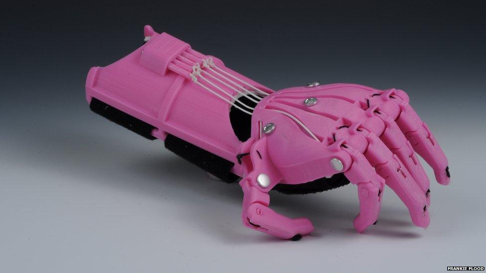 Handy work: The making of Hayley Fraser's new hand - BBC News