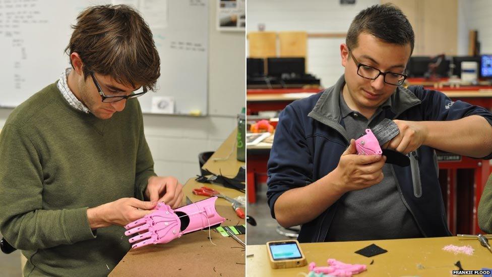 Handy work: The making of Hayley Fraser's new hand - BBC News