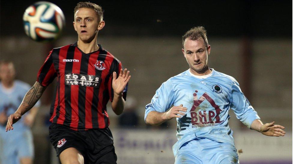 Action shots from the Irish Premiership - BBC Sport