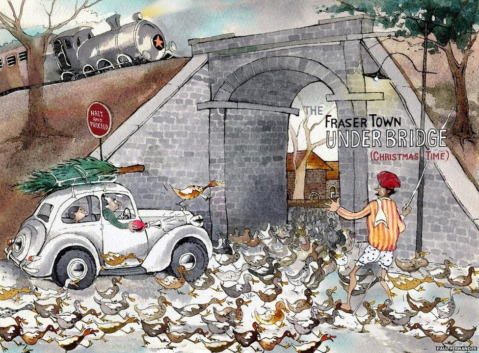 Bangalore cartoonist draws 'good old days' - BBC News