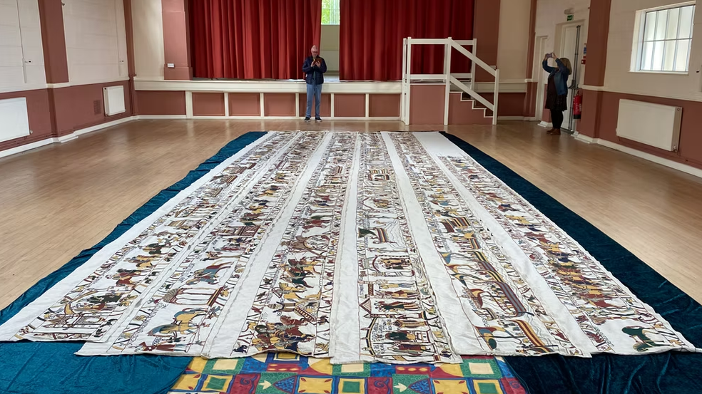 Wisbech embroiderer releases Bayeux Tapestry pattern book - BBC News