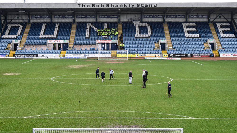 Dundee v Rangers called off after Dens Park pitch inspection - BBC Sport