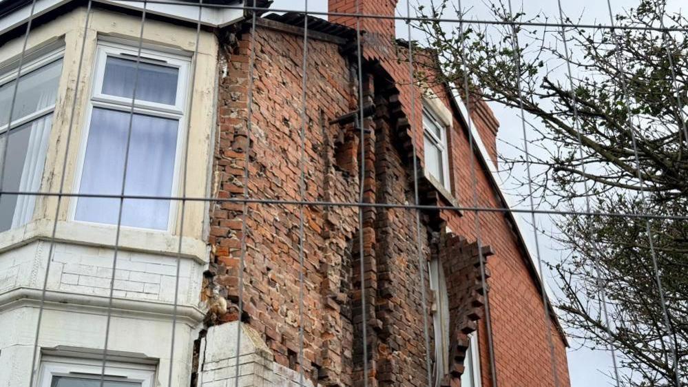 Storm Dave: Mum and daughter recently left collapsed Blackpool house ...