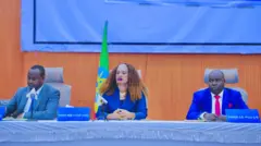 የቤኒሻንጉል ጉሙዝ ክልል ፕሬዝዳንት አቶ አሻድሊ ሀሰን፣ የምክር ቤት አፈ ጉባኤ አስካለች አልቦሮ እና ምክትል አፈ ጉባኤ መለሰ ኪዊ