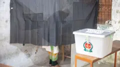 নির্বাচনে ভোট দিচ্ছেন একজন ব্যক্তি (ফাইল ছবি)