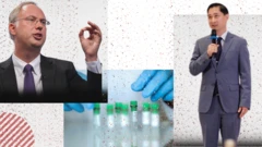Ông Kirill Dmitriev, Tổng Giám đốc Quỹ Đầu tư Trực tiếp Nga (trái) và ông Ngô Chí Dũng, Chủ tịch kiêm Tổng Giám đốc Công ty vắc xin VNVC