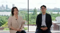김민정 전 국민의힘 보좌진협의회장과 이동윤 전 더불어민주당 보좌진협의회장