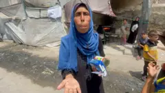 Mujer gazatí
