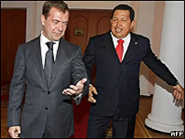 Chávez en la zona de la "discordia" - BBC News Mundo