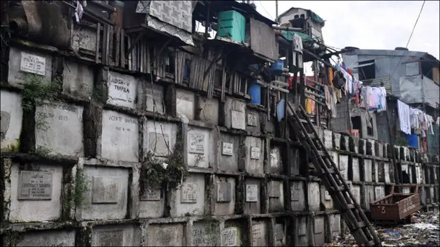 Viviendo entre los muertos en un cementerio de Manila - BBC News Mundo