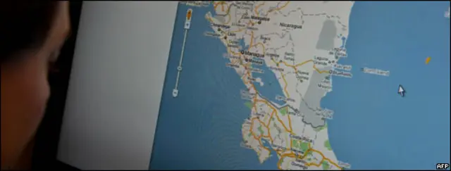 Nicaragua, Costa Rica y Google Maps - BBC News Mundo