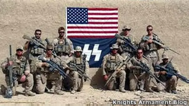 El símbolo nazi de infantes de marina de EE.UU. - BBC News Mundo