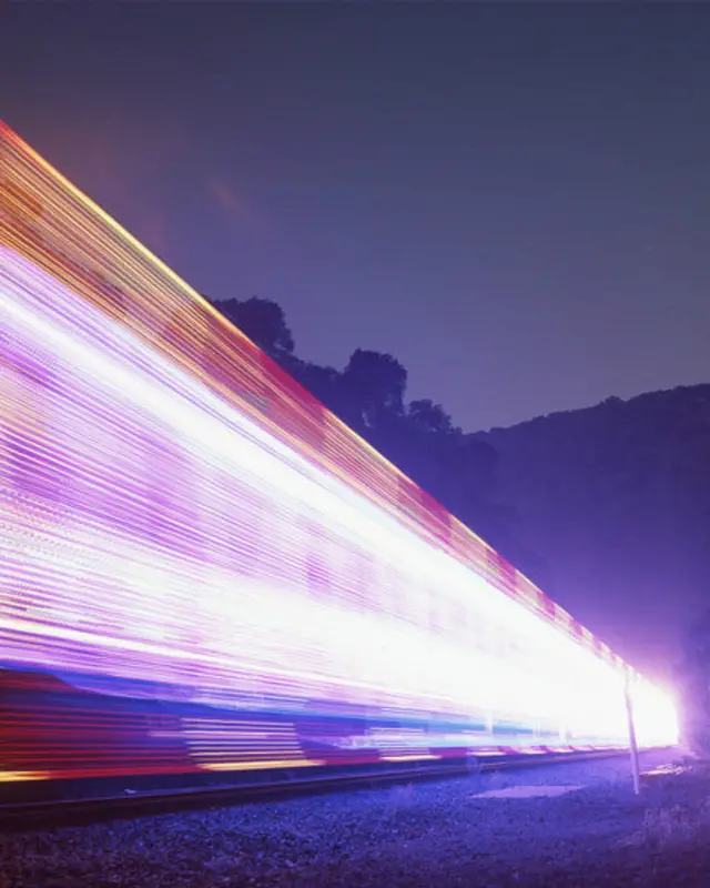 En fotos: la luz que deja la locomotora - BBC News Mundo