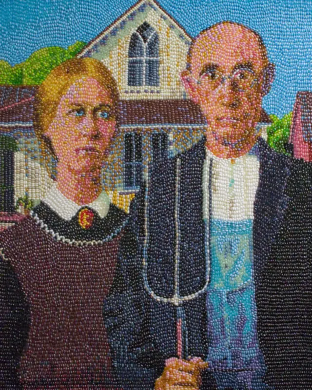 En fotos: cuadros famosos hechos con caramelos - BBC News Mundo