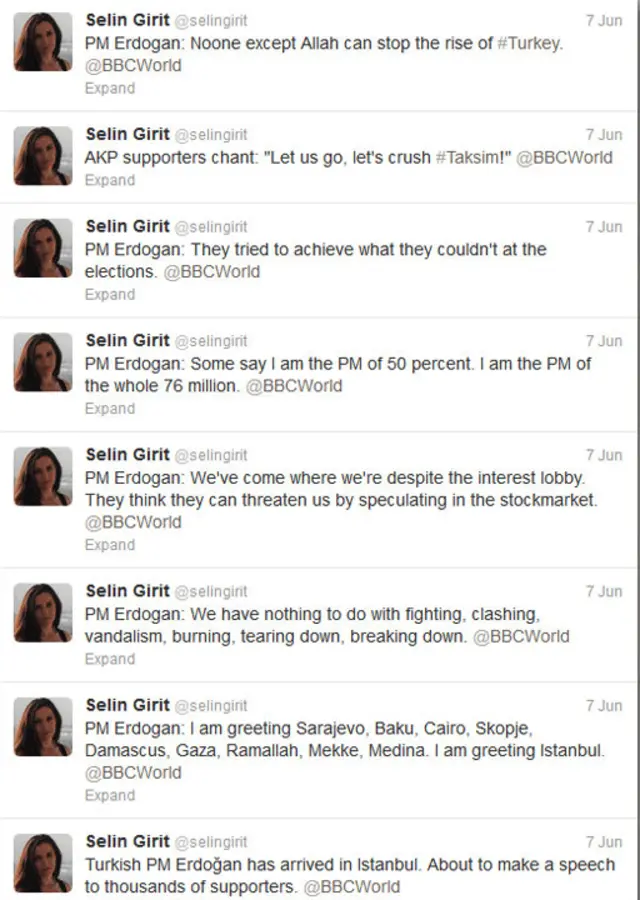 BBC Türkçe Editörü'nden okurlara: Selin Girit'in Twitter mesajları ...