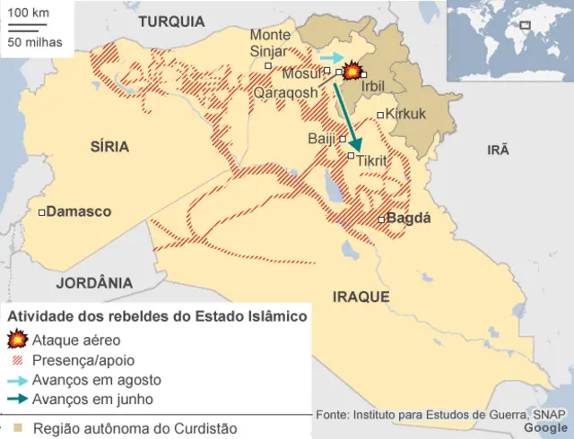 EUA lançam novos ataques contra rebeldes no Iraque - BBC News Brasil