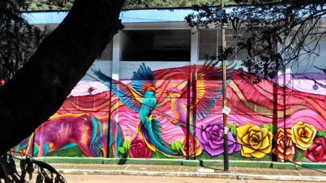 El colorido encanto del arte callejero chilango - BBC News Mundo