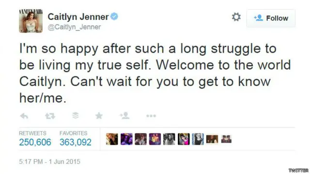 #TrenSosial: Bruce yang menjadi Caitlyn Jenner tembus rekor pengikut ...