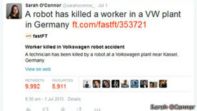 El peligro de informar sobre el ataque de un robot cuando te llamas ...