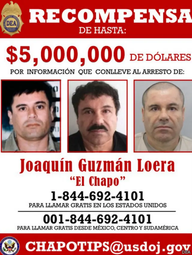 EE.UU. pide al público información sobre Joaquín "El Chapo" Guzmán ...
