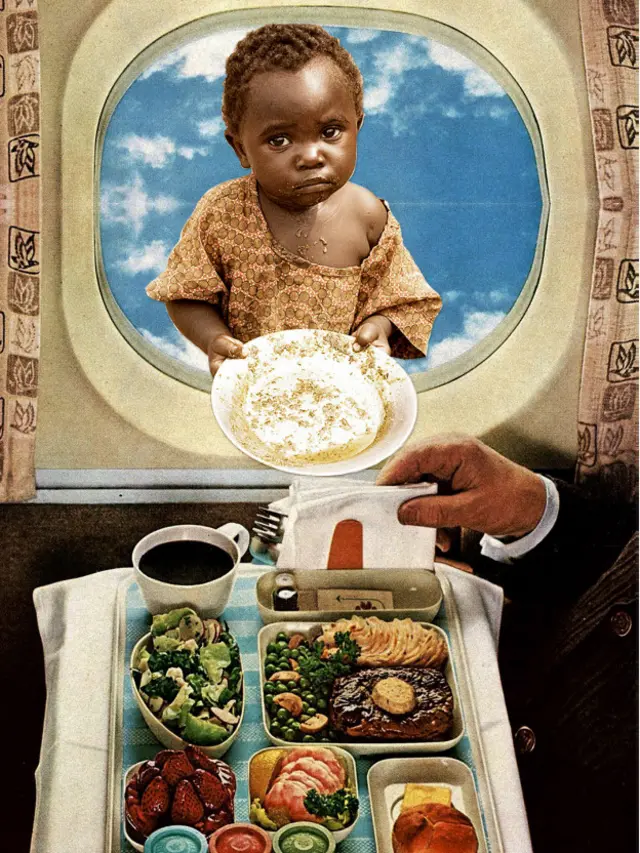 Los perturbadores collages de la artista griega Eugenia Loli - BBC News Mundo