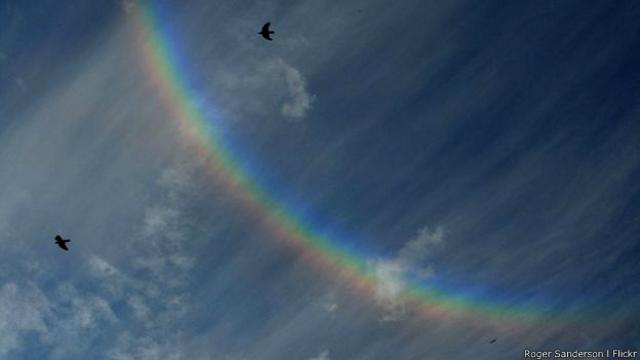 Cuán comunes son los arcoiris al revés - BBC News Mundo