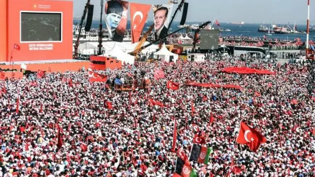 ترکی: اردوغان کی سزائے موت کا قانون بحال کرنے کی حمایت - BBC News اردو