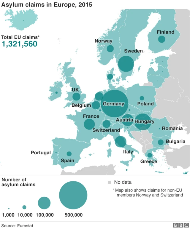 Europe Refugee Map Factsheet: EU Assistance For Migrants And Refugees