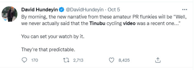 Bola Tinubu: Video wey Nigerian presidential candidate post for Twitter na old video? - BBC News ...