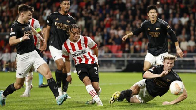 PSV vs Arsenal highlight: Partey, Jesus, Saka ginger no dey enough to ...