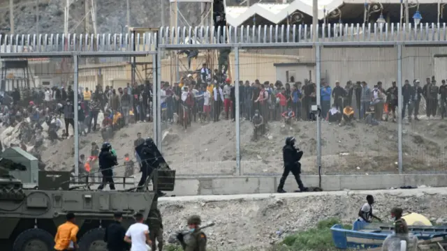 Ceuta: las impactantes imágenes de la llegada masiva de inmigrantes al ...